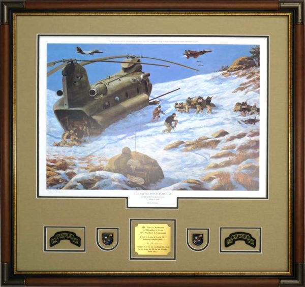 1st Battalion, 75th Ranger Regiment Memorabilia With Print - Framed ...