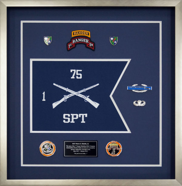 Custom Military Shadow Box Framing - Framed Guidons*