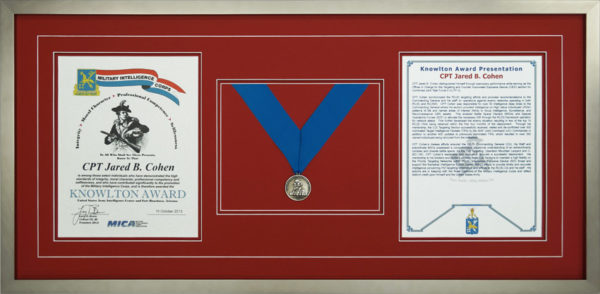 Custom Framed Military Medals and Ribbons - Framed Guidons